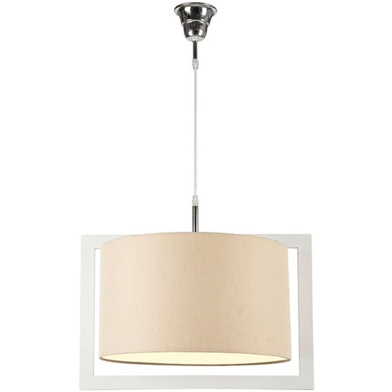 خرید و قیمت چراغ آویز چشمه نور کد A7035/1H-WT-CR شید کرم | ترب