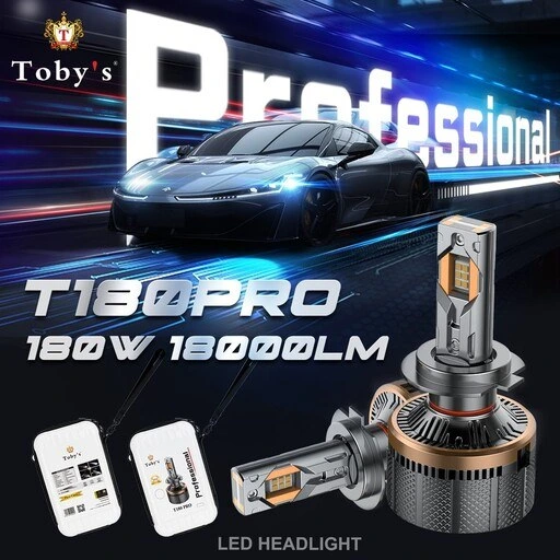 خرید و قیمت هدلایتT180proپایه H7محصول جدید وپرقدرت 400وات شرکت Tobysبسته2عددی | ترب