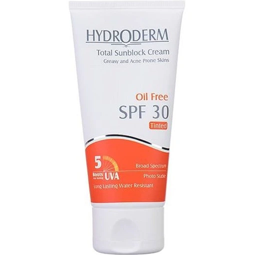 خرید و قیمت کرم ضد آفتاب رنگی فاقد چربی Hydroderm SPF 30 | ترب