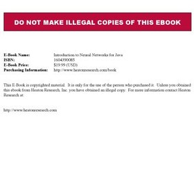 خرید و قیمت دانلود کتاب Introduction to Neural Networks with Java, 2nd Edition ویرایش 2 | ترب
