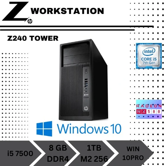 خرید و قیمت کیس ورک استیشن Z240 Tower Workstation پردازنده Core i5 نسل ...