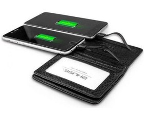 خرید و قیمت پاور بانک و کیف چرمی Zhuse 4000mAh Power Bank And Card ...