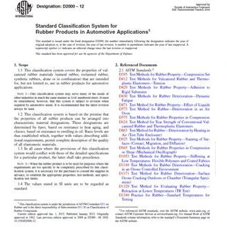 خرید و قیمت ASTM D2000 – 12- Standard Classification System for Rubber ...