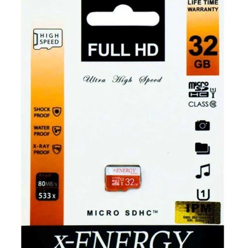 خرید و قیمت رم کارت حافظه‌ 32 گیگابایت microSDXC ایکس-انرژی مدل 533X کلاس 10 استاندارد U1 سرعت ...