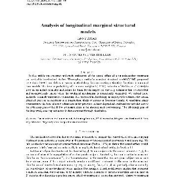 خرید و قیمت دانلود کتاب Analysis of longitudinal marginal structural ...