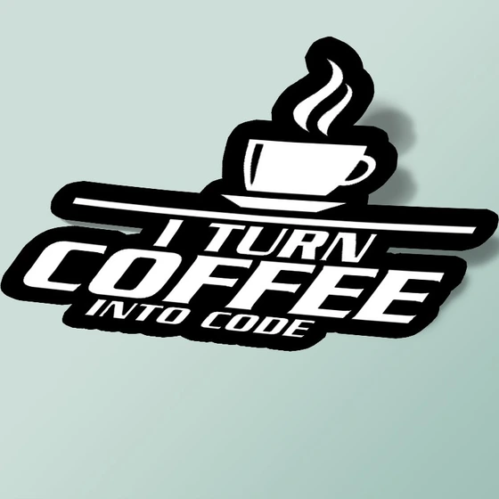 خرید و قیمت استیکر I-Turn-COFFEE-into--code | ترب