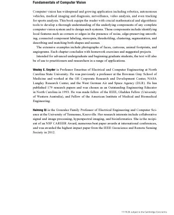 خرید و قیمت دانلود کتاب Fundamentals of Computer Vision ویرایش 1 | ترب