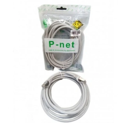 خرید و قیمت پچ کورد شبکه پی نت 10 متری P-net Cat6 UTP | ترب