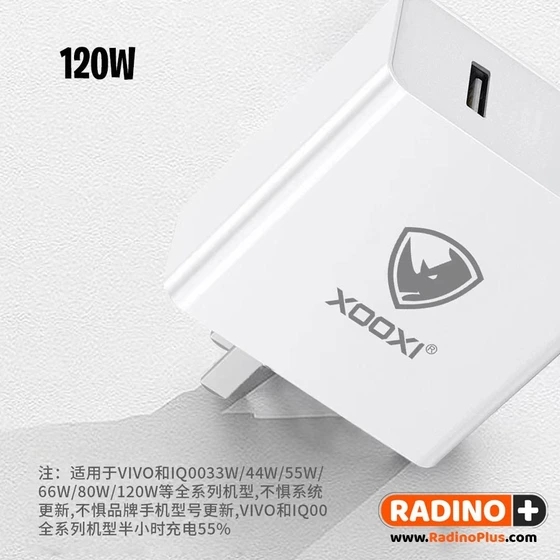 خرید و قیمت شارژ تایپ سی 120 وات ژوژی مدل Xooxi 3C17 | ترب
