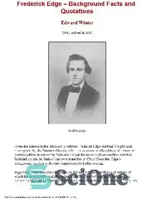 خرید و قیمت دانلود کتاب Frederick Edge. Background Facts and Quotations ...
