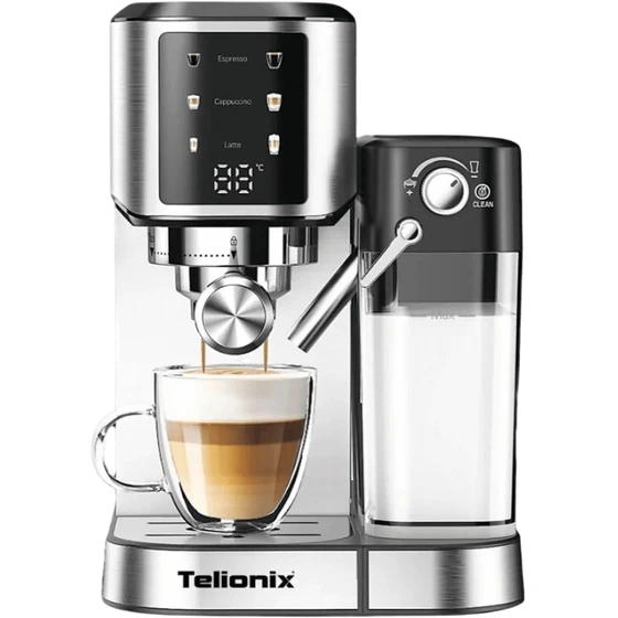 خرید و قیمت اسپرسو ساز تلیونیکس مخزن شیر مدل TEM5197 Telionix | ترب