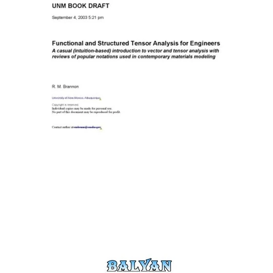 خرید و قیمت دانلود کتاب Functional And Structured Tensor Analysis For