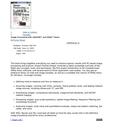 خرید و قیمت دانلود کتاب Image Processing with LabVIEW and IMAQ Vision ...