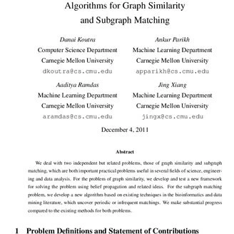 خرید و قیمت دانلود کتاب Algorithms for Graph Similarity and Subgraph Matching | ترب