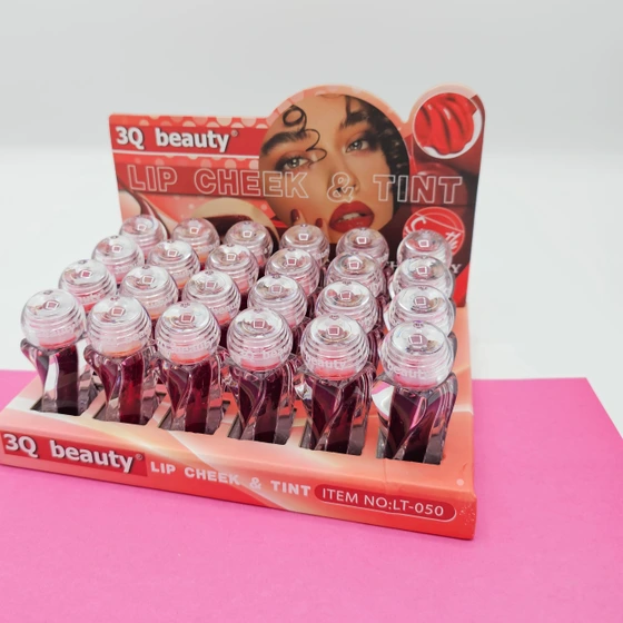 خرید و قیمت تینت لب و گونه شیشه مخروطی بیوتی 3Q Beauty - بصورت 24 عددی رنگبندی | ترب