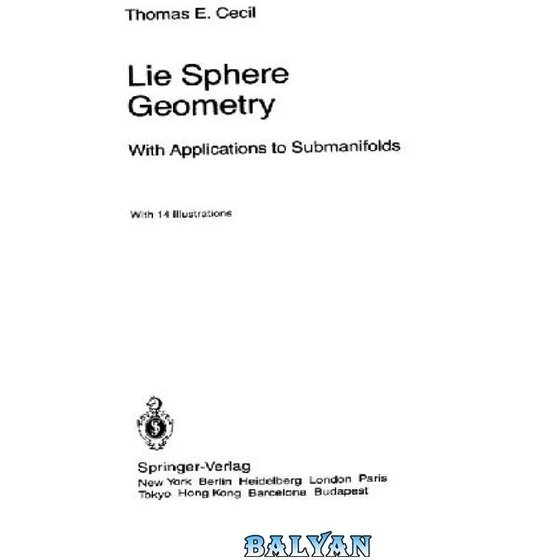 خرید و قیمت دانلود کتاب Lie sphere geometry: with applications to ...