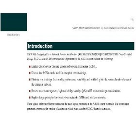 خرید و قیمت دانلود کتاب CCDP ARCH 642-873 Exam Quick Reference Sheets | ترب