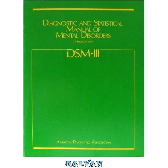 خرید و قیمت دانلود کتاب DSM-III. Diagnostic and Statistical Manual of ...