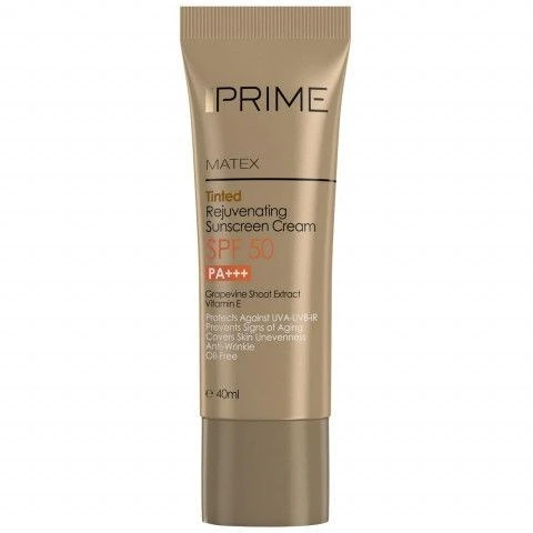 خرید و قیمت کرم ضد آفتاب جوان کننده پرایم مدل Matex Tinted SPF 50 حجم 40 میلی لیتر - بژ | ترب