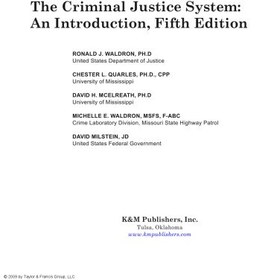 خرید و قیمت دانلود کتاب The Criminal Justice System: An Introduction, Fifth Edition ویرایش 5 | ترب