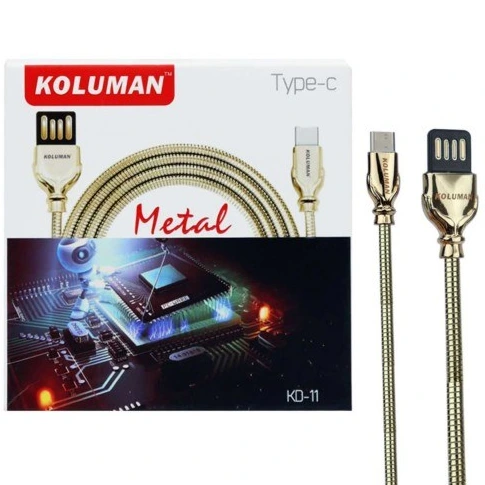 خرید و قیمت کابل شارژ تایپ سی فلزی Koluman KD-11 Type-C | ترب