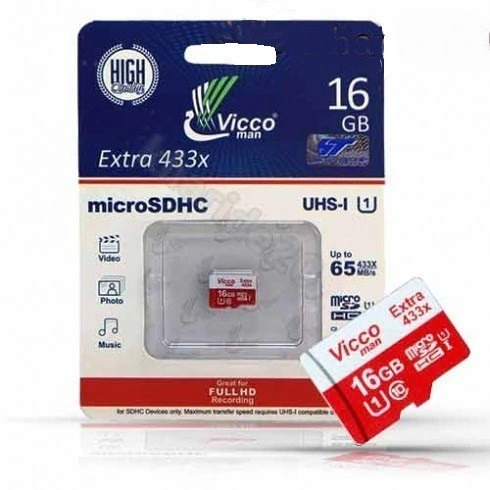 خرید و قیمت کارت حافظه microSDHC ویکومن مدل Extra 433X ظرفیت 16 گیگابایت | ترب