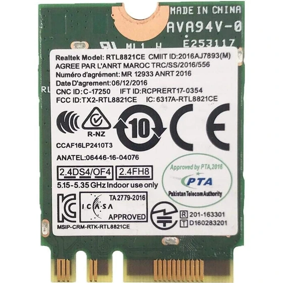 خرید و قیمت کارت وایرلس لپ تاپ Realtek RTL8821CE 802.11ac M.2 | ترب