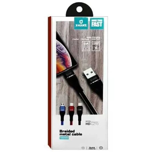 خرید و قیمت کابل شارژ آیفون Xhanz مدل HD-LZ10 | ترب