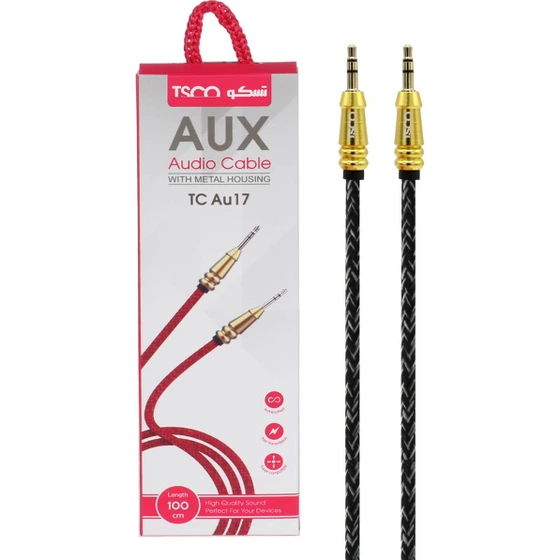 خرید و قیمت کابل صدا AUX تسکو TC AU17 - مشکی (گارانتی 6ماهه توسن سیستم) | ترب
