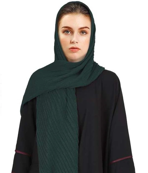 خرید و قیمت شال زنانه پلیسه نخی سبز یشمی Miss Smart | ترب