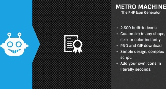 خرید و قیمت دانلود اسکریپت PHP آیکون ساز Metro Machine | ترب
