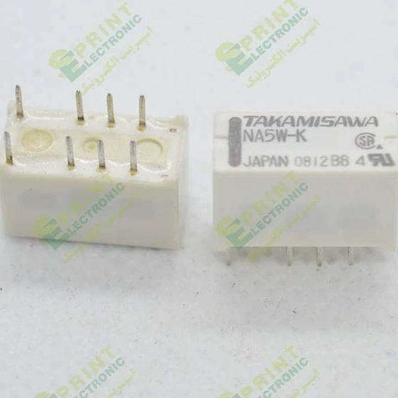 خرید و قیمت رله 5 ولت مینی مخابراتی 8 پایه 2 آمپر TAKAMISAWA NA5W-K | ترب