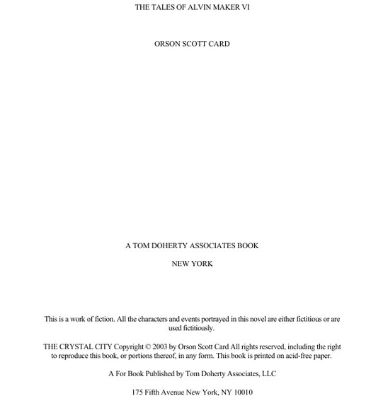 خرید و قیمت کتاب The Tales of Alvin Maker 06: The Crystal City (نسخه ...