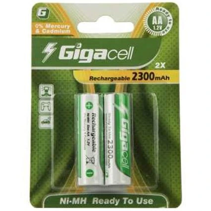 خرید و قیمت Gigacell 2300 2X AA Rechargeable batteries | ترب