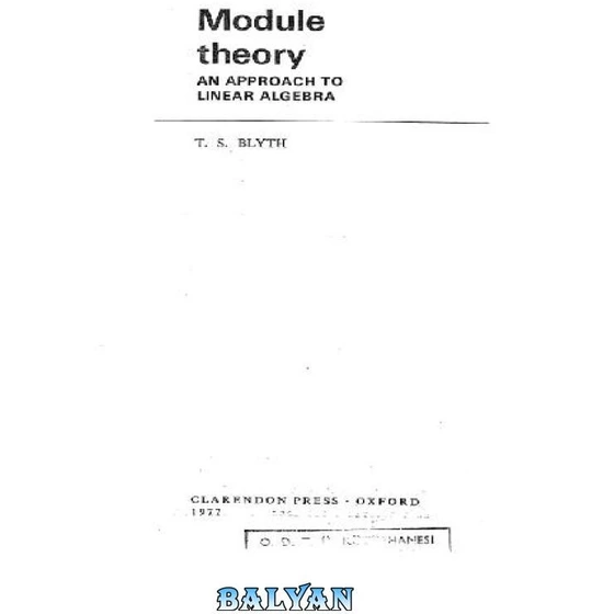 خرید و قیمت دانلود کتاب module theory | ترب