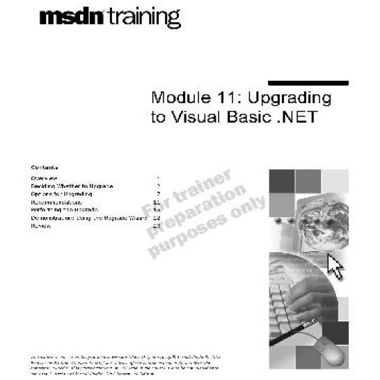 خرید و قیمت دانلود کتاب VB NET - Module 11 Upgrading to Visual Basic NET | ترب