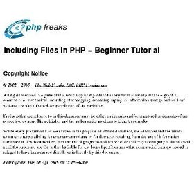 خرید و قیمت دانلود کتاب Including Files in PHP Beginner Tutorial | ترب