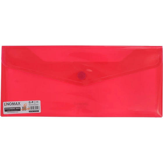 خرید و قیمت پوشه دکمه دار قرمز ملخی (نامه) EG61 لینومکس LINOMAX | ترب