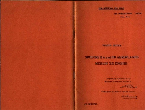 خرید و قیمت دانلود کتاب Pilots notes:Spitfire IIA and IIB ...
