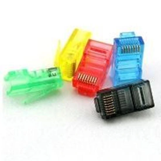 خرید و قیمت 100 عدد سوکت شبکه رنگی Cat6 Pnet | ترب