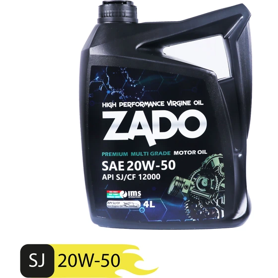 خرید و قیمت روغن موتور زادو مدل SAE 20W50-SJ/CF-12000 حجم 4 لیتر | ترب