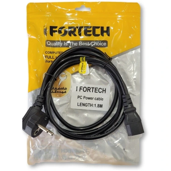 خرید و قیمت کابل برق پاور 1.80 یک متر و هشتاد iFORTECH | ترب
