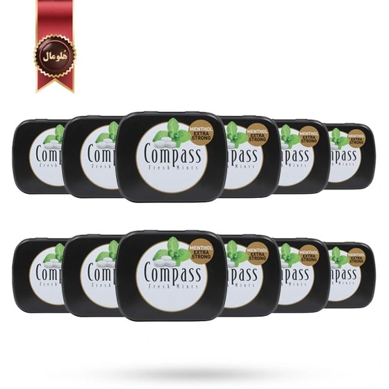 خرید و قیمت 12 عدد قرص خوشبوکننده دهان کامپس compass مدل نعنا خشک قوی ...