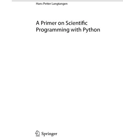 خرید و قیمت دانلود کتاب A primer on scientific programming with Python ...