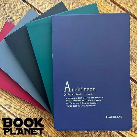 خرید و قیمت دفتر بدون خط پیل طرح Architect سایز A4 | ترب