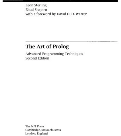 خرید و قیمت دانلود کتاب The art of Prolog: advanced programming techniques 2nd ed | ترب