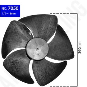 خرید و قیمت پروانه فن کندانسور کولر گازی پنج پر کد 7050 | ترب