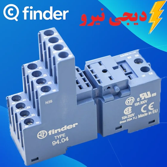 خرید و قیمت سوکت 14 پایه 9404 SPA فیندر (FINDER) نصب رله‌های سری 5534 و ...