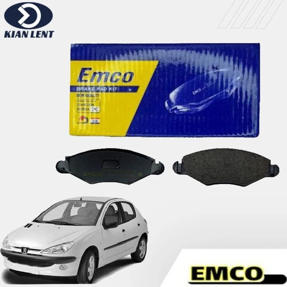 خرید و قیمت لنت ترمز جلو پژو 206 تیپ 2 و 3 EMCO | ترب