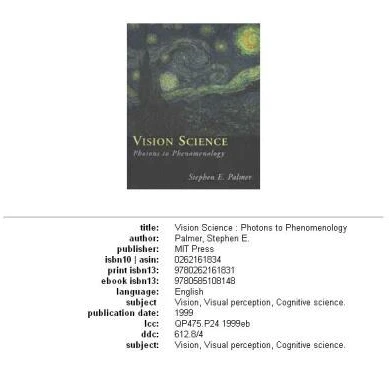 خرید و قیمت دانلود کتاب Vision Science: Photons to Phenomenology ویرایش ...